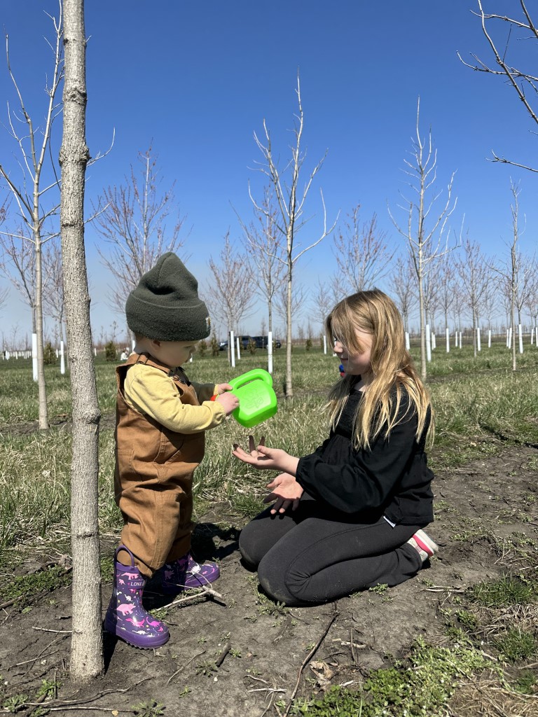 Kids Planting Trees - Spring Grove Nursery