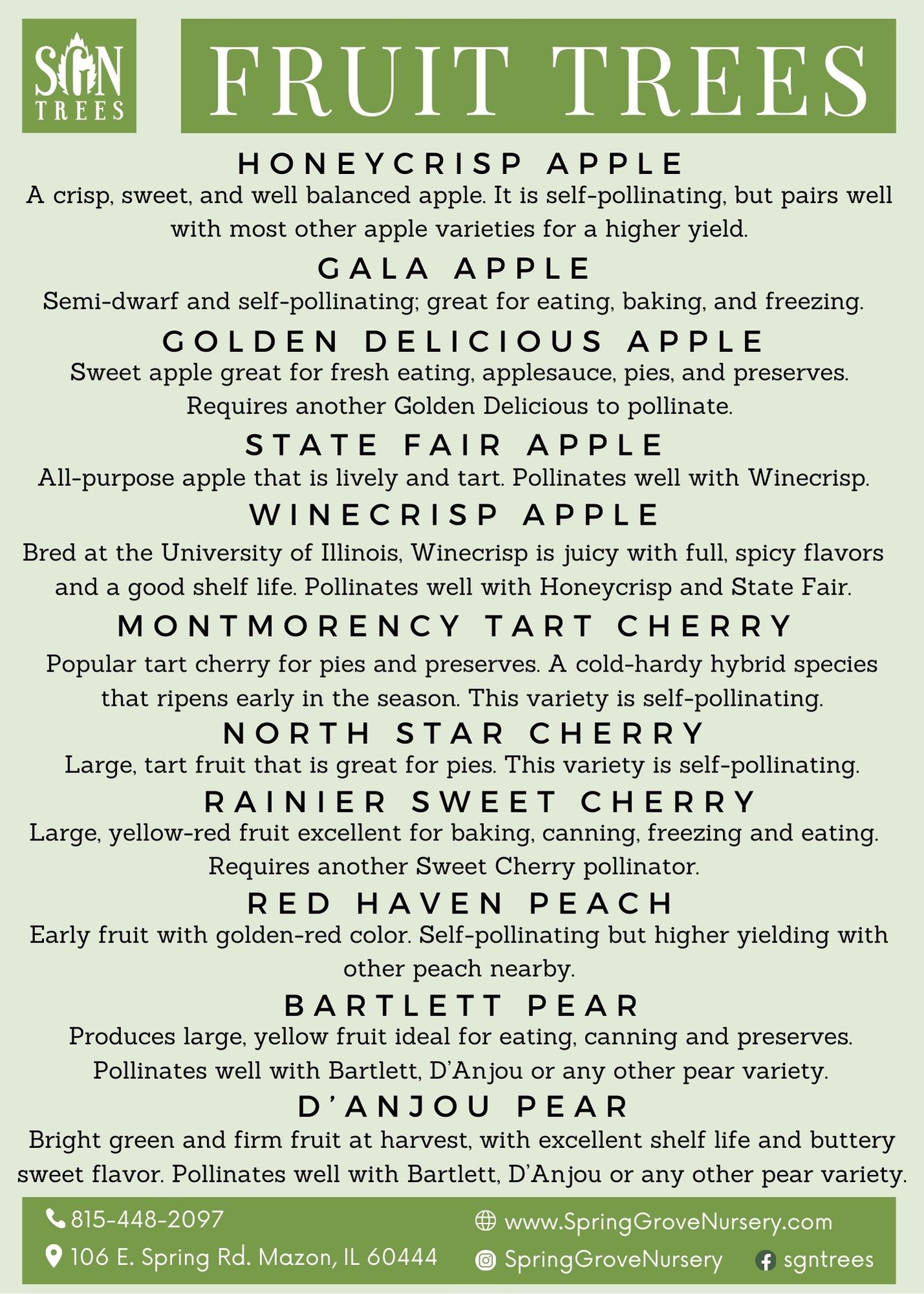 Pre-Order Fruit Trees for Spring! - Spring Grove Nursery